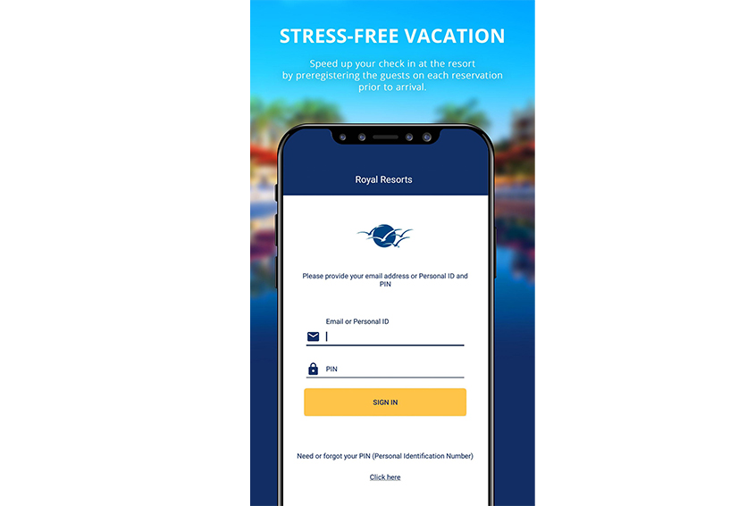 Use the Royal Resorts app and save time during your vacation - Blog